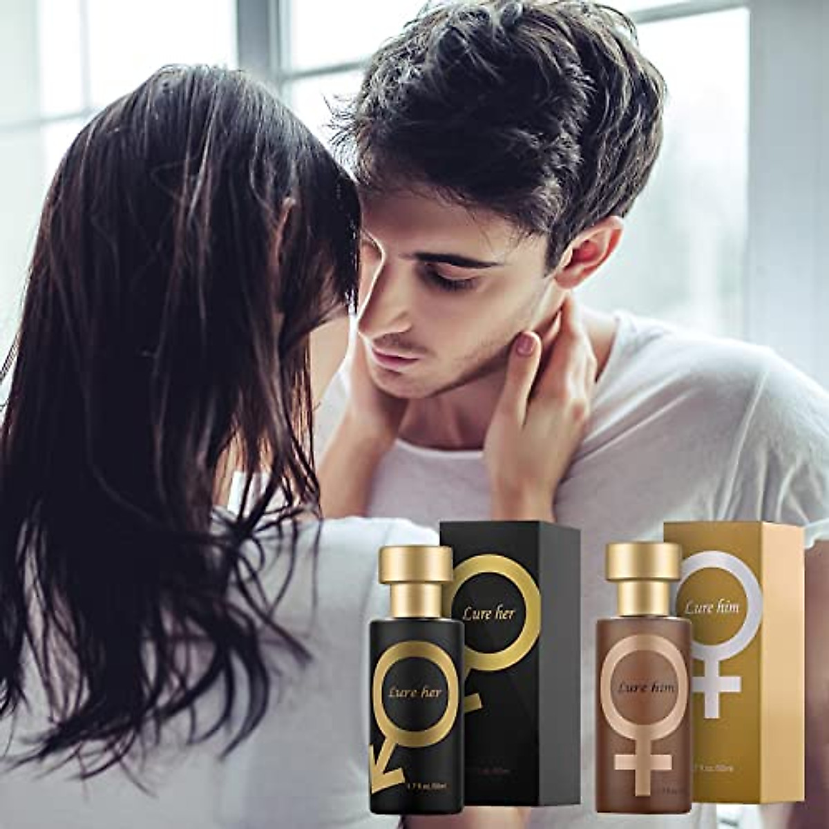 Vwlvrsco Golden Lure Her Perfume, Cologne for Men Attract Women, Romantic Glitter Perfume Gift
