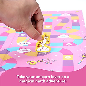 Melby Toys Unicorn Sparkle Sums I Kindergarten Math Games for Kids Ages 4-8 I Math Manipulatives 1st Grade I Addition and Subtraction Games