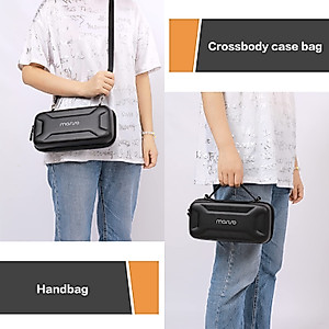 MOSISO EVA Carrying Case Compatible with Nintendo Switch OLED 2021 & Switch, Lightweight Waterproof Shockproof Travel Protective Storage Bag with 30 Game Cartridges & Shoulder Strap, Black