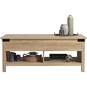 Sauder Bridge Acre Wood Lift-Top Coffee Table in Orchard Oak, Orchard Oak Finish