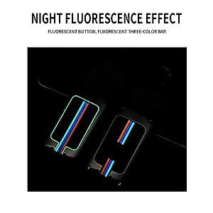 SANRILY Luminous Smart Key Fob Cover Case Fit for Volvo XC40 XC60 XC90 S90 S60 V60 V90 Keyless with Keychain Black