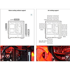 COUGAR MX330 Mid Tower Case with Full Acrylic Transparent Window