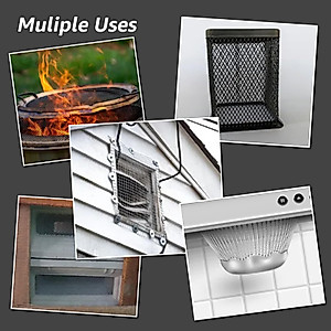 AMZDEPOT 6 Pack 12x8 Inch Stainless Steel Wire Mesh Screen for DIY Projects, Vent, Cage, Garden, Window, Filter - Never Rust