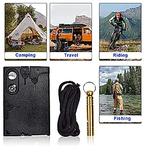18 in 1 Credit Card Tool Survival Multitool Pocket Tool Set,2 pieces11-in-1 Survival Credit Card Multitool Gift For Men Multipurpose Tactical Wallet Tool,Best gift for men.