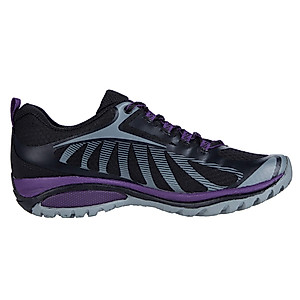 Merrell womens Siren Edge 3 Hiking Shoe, Black/Acai, 9.5 US
