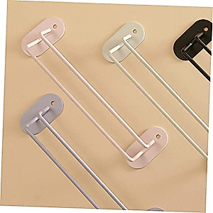 WATIIFUFU 1pc Shoe Storage Rack Adhesive Shoe Organizer Bathroom Towel Rod Wall Mounted Shoe Rack Towel Holder Wall Shoe Rack Organizer Towel Racks Wall-Mounted Carbon Steel Sandal Rack