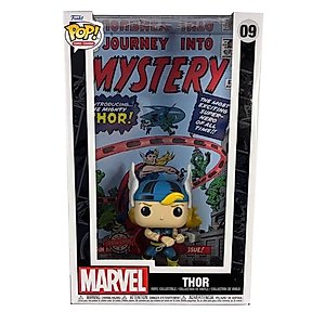 Funko The Amazing Spider-Man Black Suit Pop! in Comic Book Display Case - Limited Edition Exclusive (Mighty Thor Comic #08)