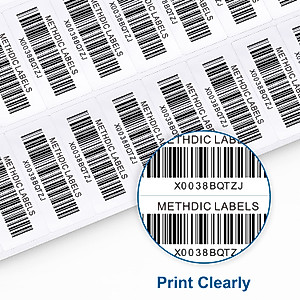 Methdic Address Labels 1" x 2-5/8" 900 Labels Sticker Paper for Laser/Ink Jet Printer Mailing Labels 8.5"×11" White 30 per Sheet