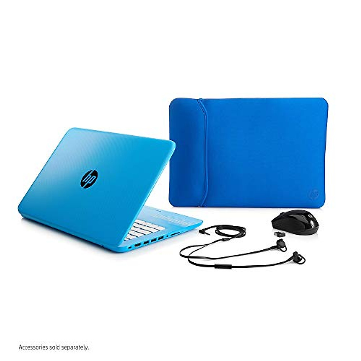 HP Stream 14-inch Laptop, Intel Celeron N3060 Processor, 4 GB SDRAM Memory, 32 GB eMMC Storage, Windows 10 Home in S Mode (14-cb010nr, Aqua Blue) (Renewed)