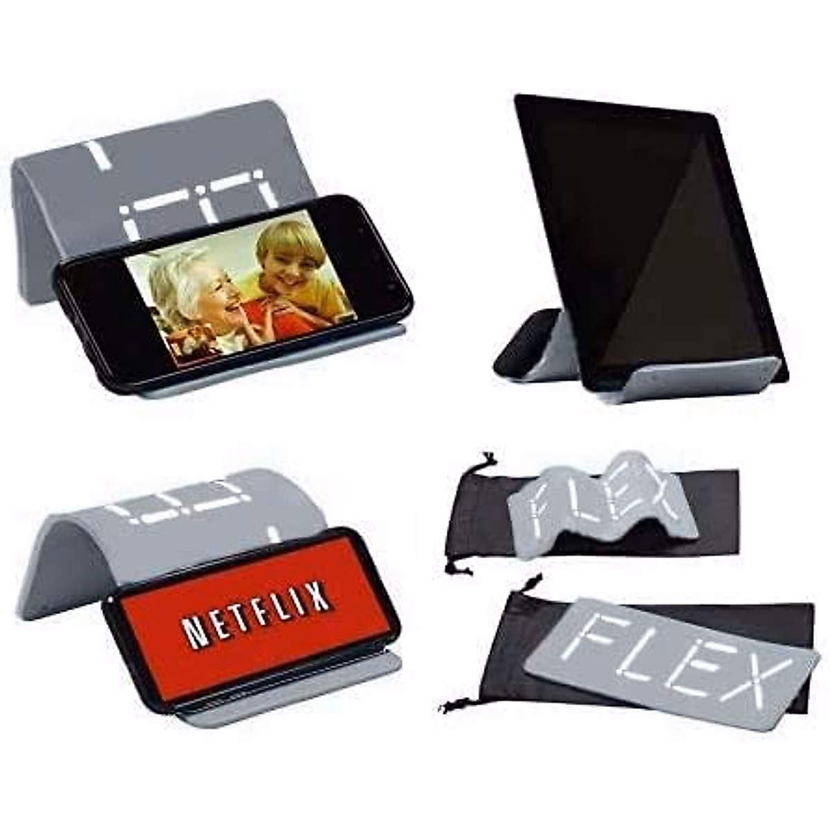 iFLEX Adjustable Cell Phone Stand and Tablet Stand for Work and Home – Flexible Phone Holder