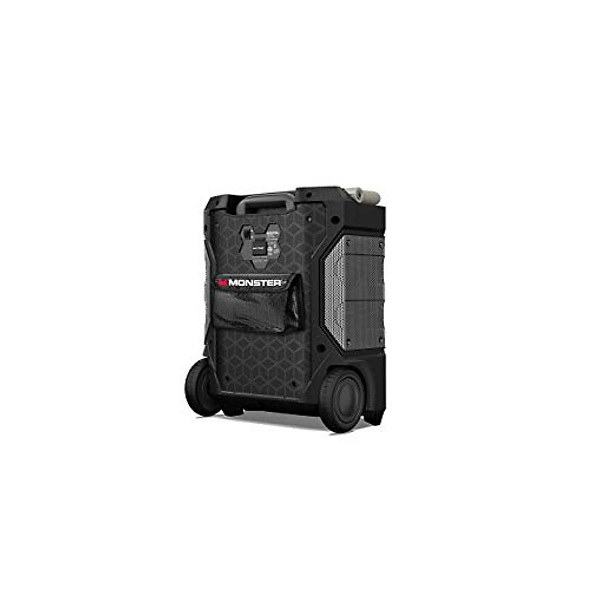 Monster Rockin' Roller 270 Portable Indoor/Outdoor Wireless Speaker, 200 Watts, Up to 100 Hours Playtime, IPX4 Water Resistant, Qi Charger, Connect to Another TWS Speaker (Renewed)