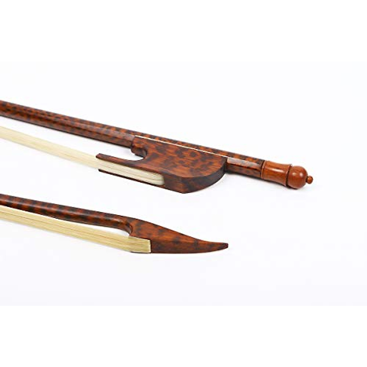 4/4 Snakewood Violin Bow Letterwood Baroque Style Outward timber Natural Bow Horse Hair (4/4)
