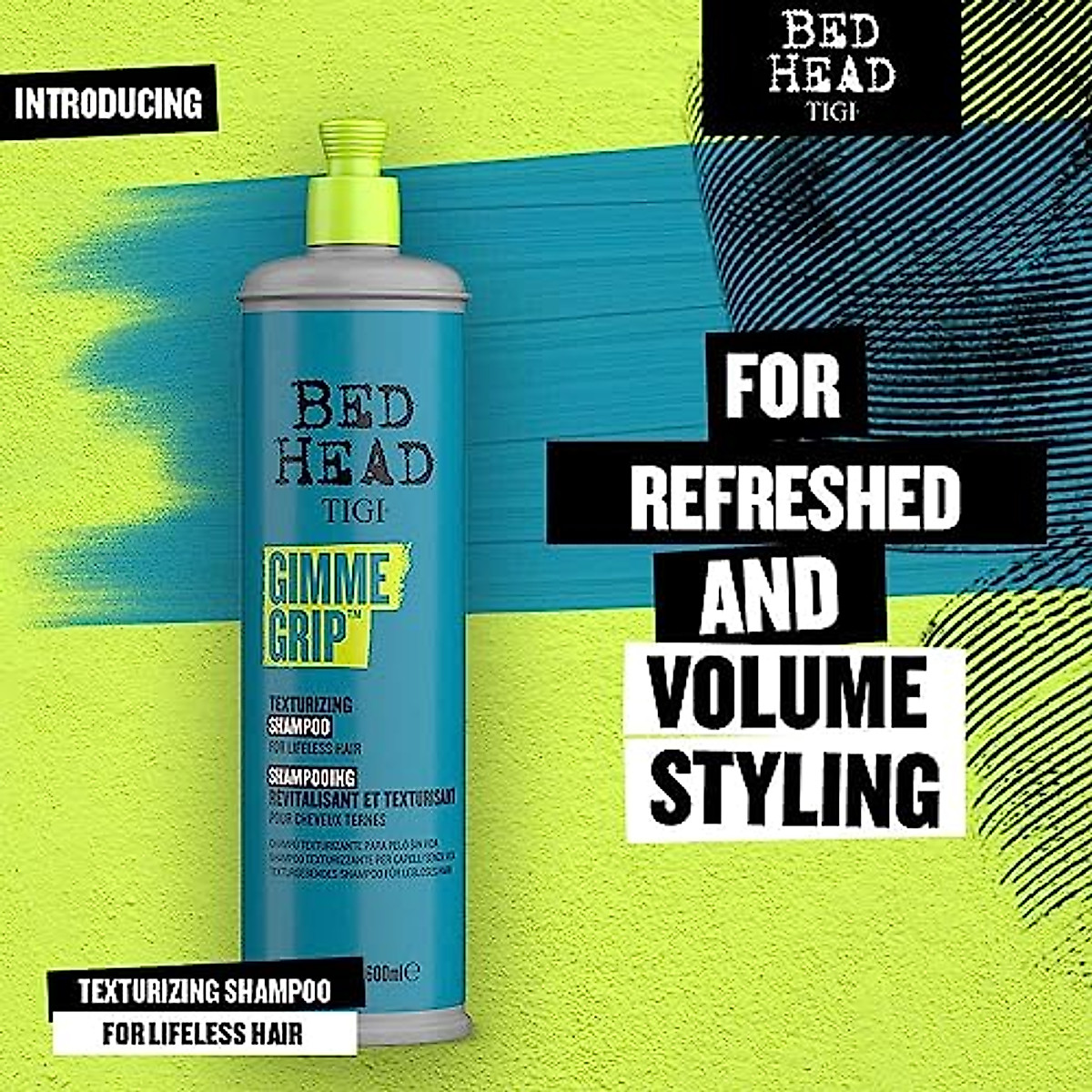 TIGI Bed Head GIMME GRIP TEXTURIZING SHAMPOO FOR HAIR TEXTURE 20.29 fl oz