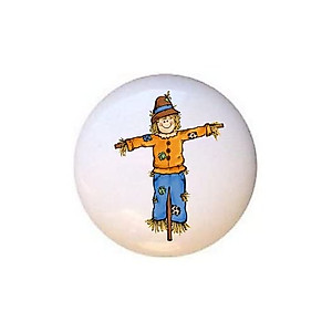 Scarecrows Scarecrow Fall Autumn Harvest Decorative Ceramic Dresser Drawer Pulls Cabinet Cupboard Knobs (#44)