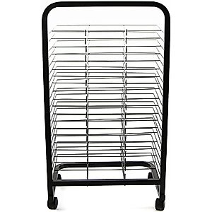 CENAP Art Drying Rack, Mobile Classroom Drying Rack with Wire Rack for Art Studio and Home use, Drying and Printing Rack (Size : 35-Layer)