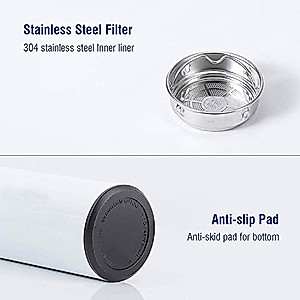 MMSA Insulated Tumbler Bottle with LED Temperature Display in Fahrenheit (Pink)