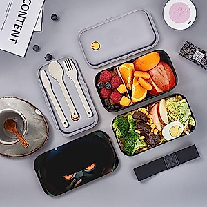 Future Astronauts Adult Lunch Box, Bento Box, With Cutlery Set Of 3, 2 Compartments, Rectangular, Lunch Box For Adults