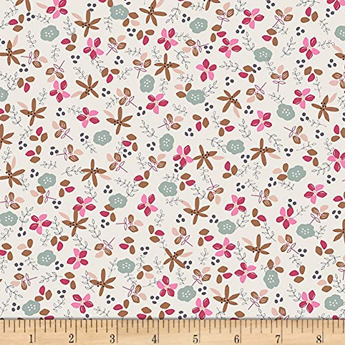 Art Gallery Fabrics Art Gallery Dollhouse Jolie Fresh Fabric, White