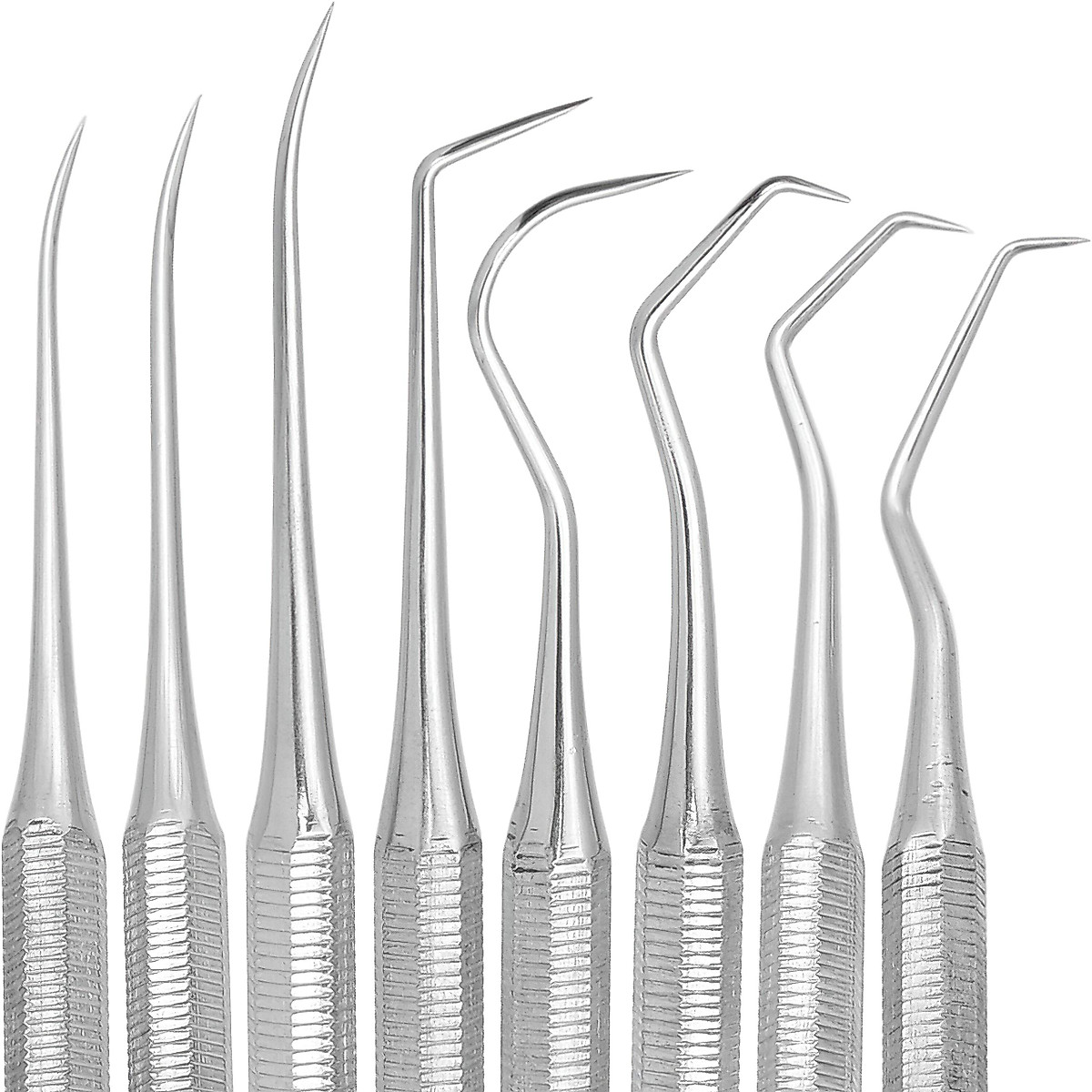 4 Pc Stainless Steel Picks Probes Wax & Clay Sculpting Tools