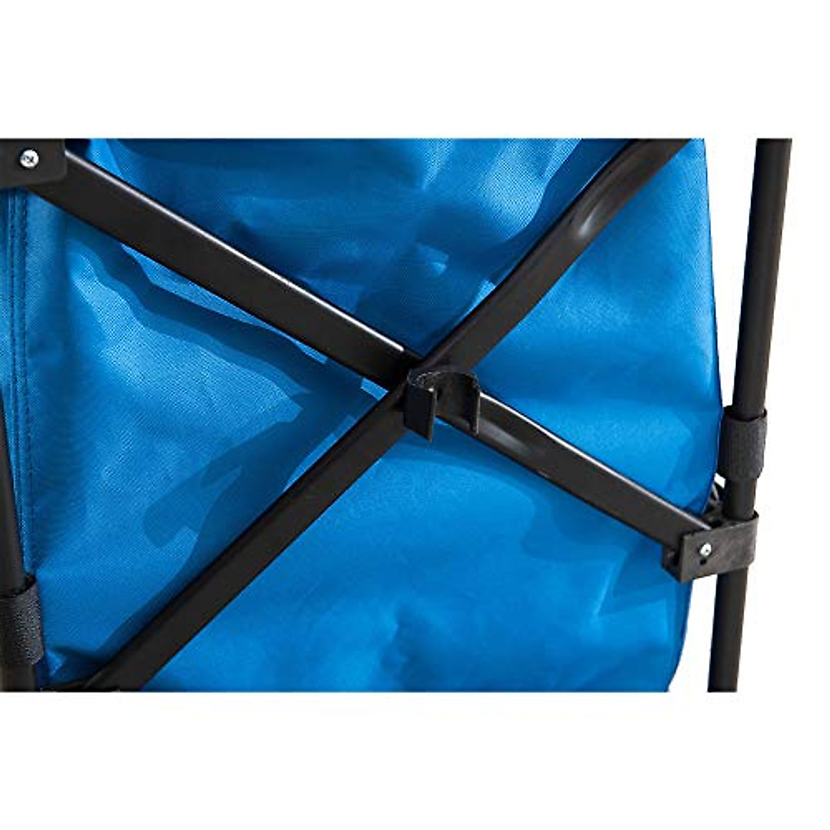 Sunjoy Collapsible Wagon with 255L Large Capacity, Utility Foldable Wagon Cart, Heavy Duty Beach Wagon with Big Wheels, Portable Garden Cart for Camping Fishing Sports Shopping, Blue