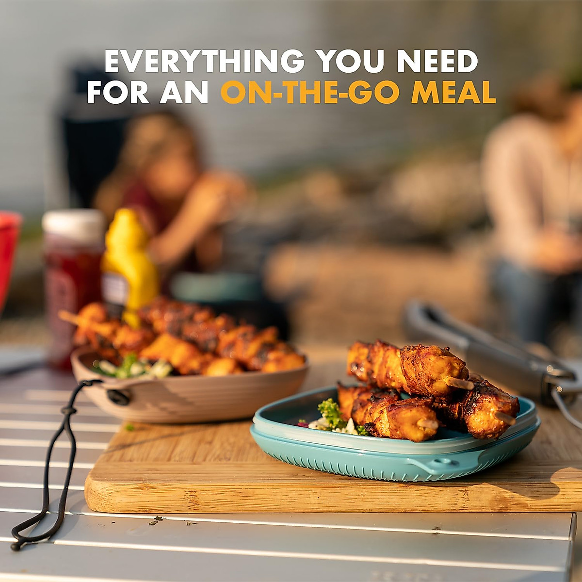 UCO 4-Piece Camping Mess Kit, Blue, Nylon