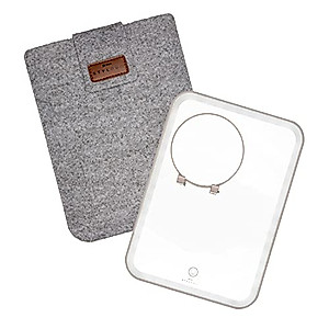 stylPro Glow and Behold Mirror with LED Lights | Magnetic 10x Magnifying Mirror | Touch Screen Button | Phone Holder | USB Charging | Adjustable Stand | Soft Luxury Travel Case | USB Charging Cable