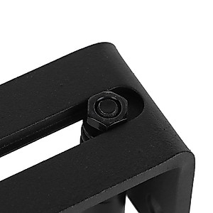 Sliding Barn Door Floor Guide, Carbon Steel Flush Flat Bottom Design Adjustable Floor Roller Guide Kit Wall Mounted Door Hardwares Accessory (10.5x4cm / 4.1x1.6in)