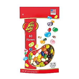Jelly Belly 40 Assorted Jelly Beans, Resealable 9.8 Ounce Pouch Bag - 40 Assorted Flavors - Kosher, Fat Free Candy