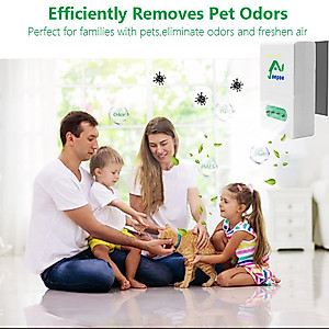 Joepoe Air Ionizer Plug In, Ionizer Air Purifier with Negative Ion Technology Output 34 Million Anions/Sec, Negative Ion Air Purifier for Home Cleanse: Pet Odors, Various Smell, Dust, Etc（4-Pack)