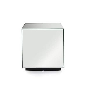 SONOROUS STB-45 All Glass Cube Side Table/Night Stand