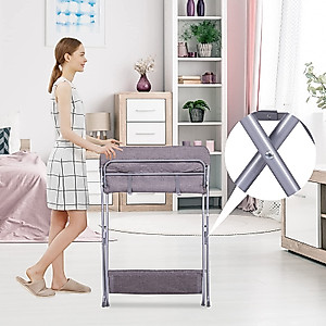 Kinfant Portable Baby Changing Table - Folding Diaper Station Nursery Organizer for Infant