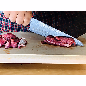 Chef knife 8 inches Japanese Steel Knife High Carbon Stainless Steel 67 Layers Super Sharp Professional Kitchen Knife Forged With Full Tang Blade and Ergonomic Carved Handle