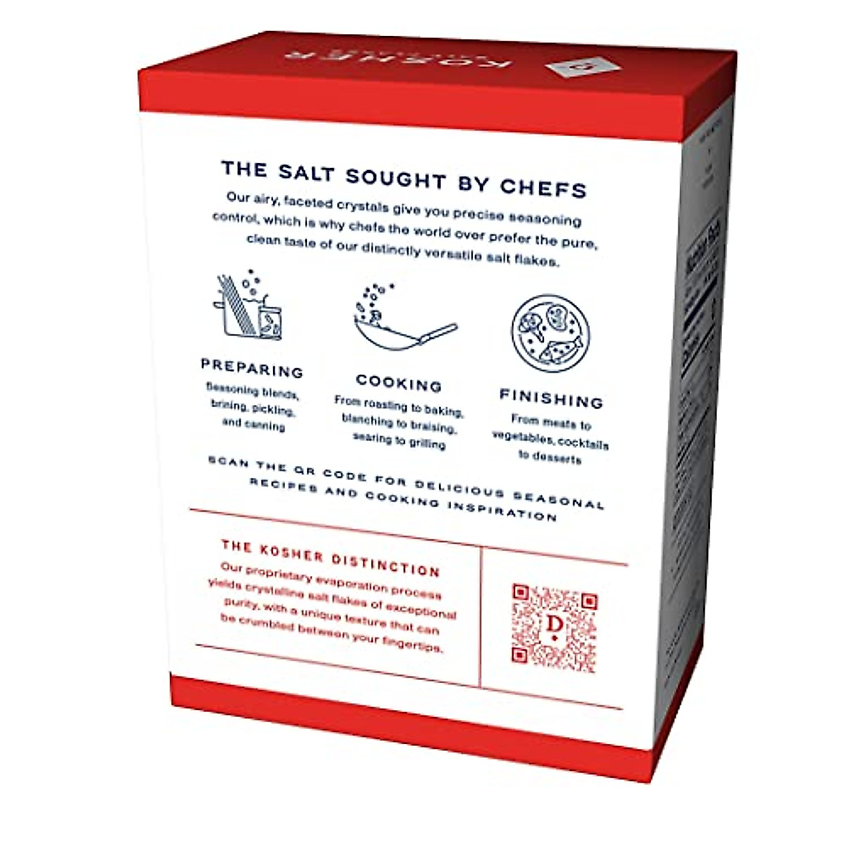 Diamond Crystal Kosher Salt Flakes - Full Flavor, No Additives and Less Sodium - Staple for Professional Chefs and Home Cooks 26 Ounce (New Packaging)