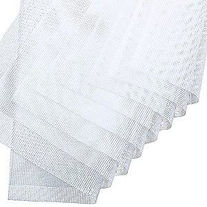 8 Pieces Silicone Dehydrator Sheets Mesh Dehydrator Trays Non-stick Food Fruit Dehydrator Mats Reusable Steamer Mesh Mat for Fruit Food Dryer Square 14 x 14 Inch