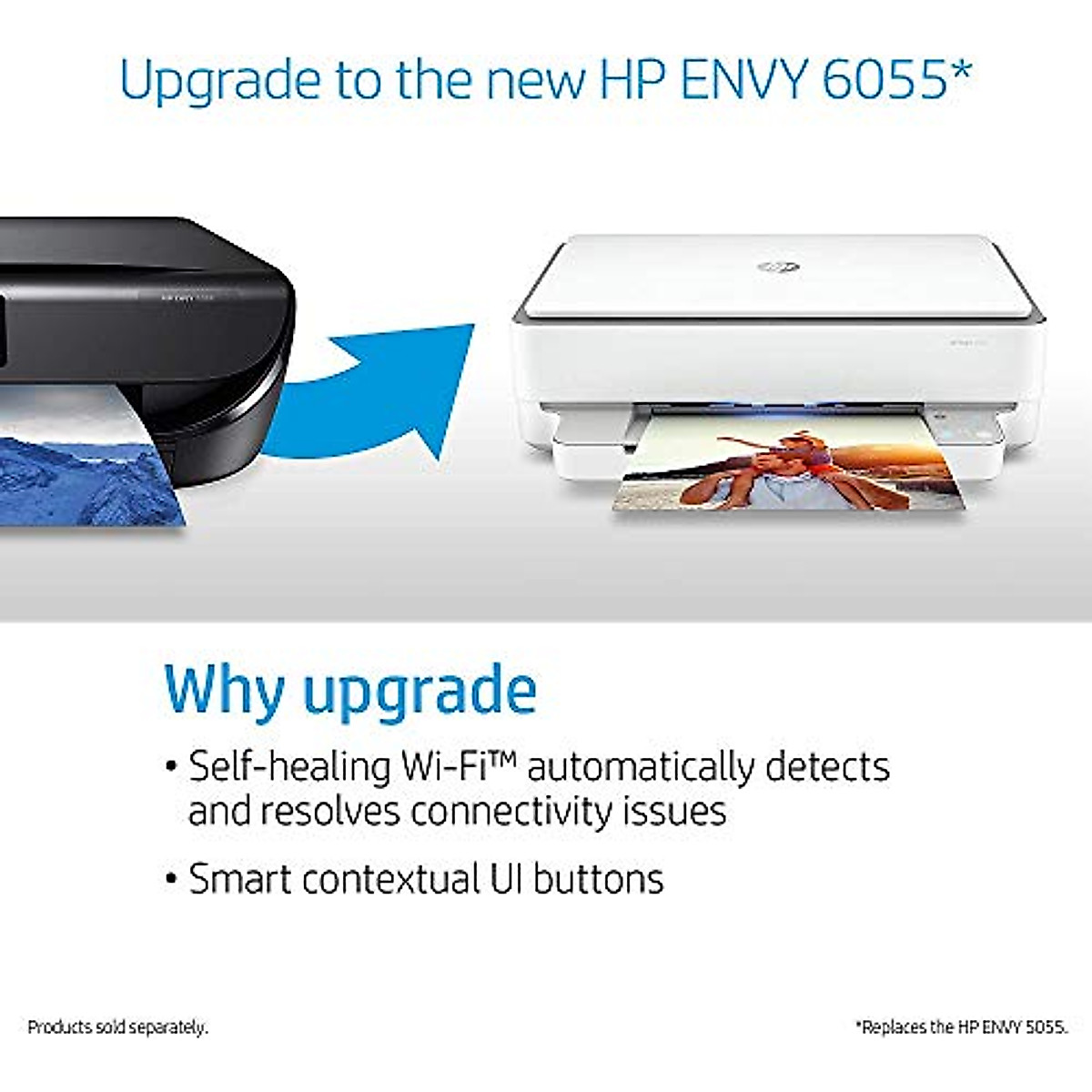 HP ENVY 5055 Wireless All-in-One Color Photo Printer, HP Instant Ink, Works with Alexa (M2U85A)