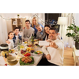 Y&Y OH SoGirly Disposable Air Fryer Paper, 100PCS Kitchen Non-Stick Disposable Air Fryer Liners, 7.9 inches for Baking,Cooking,Roasting,Frying and Microwave Chiristmas…