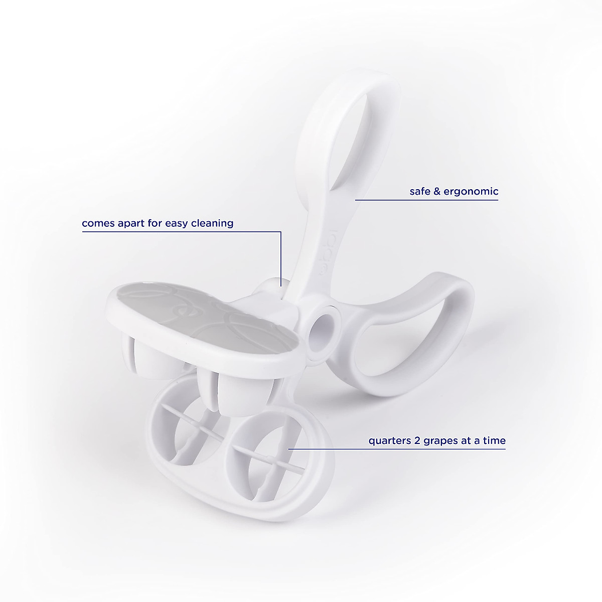 Ubbi Grape Cutter for Kids, Fruit and Vegetable Slicer, Safe and Easy to Use