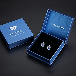 OHAYOO Octopus Earrings Sterling Silver Octopus Stud Earrings Cute Sea Animal Earrings Small Octopus Jewelry Gifts for Women