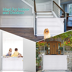 alobeby Baby Gate, Retractable Baby Gate, Pet Gate, Baby Dog Gates for Doorways Gates for Kids or Pets, Extends to 60'' Wide, Extra KMS-WL01 baby gate 2448