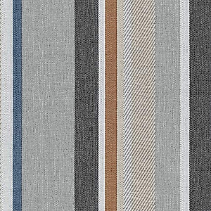 Honeycomb Indoor/Outdoor Stripe Stone Beige Highback Dining Chair Cushion: Recycled Fiberfill, Weather Resistant, Reversible, Comfortable and Stylish Patio Cushion: 21" W x 42" L x 4" T