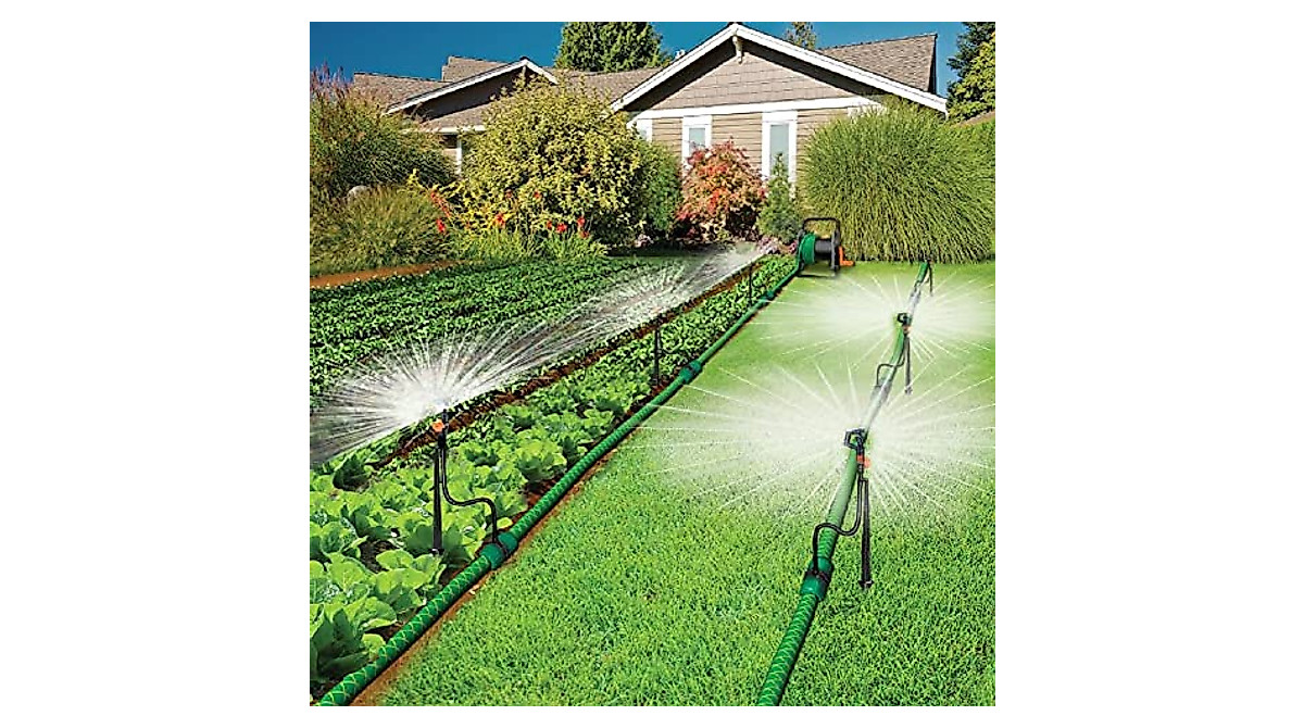 Lily's Home Above Ground Sprinkler System for DIY Garden Irrigation