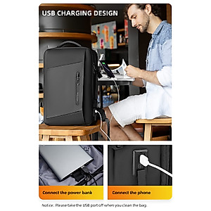 Mark Ryden Laptop Backpack,17.3 Inch Large Capacity Business Backpack for Men,Waterproof Expandable Carry-on Travel Backpack,Anti-Theft Gaming Laptop Backpack with USB Charger (Expandable 30L-45L)