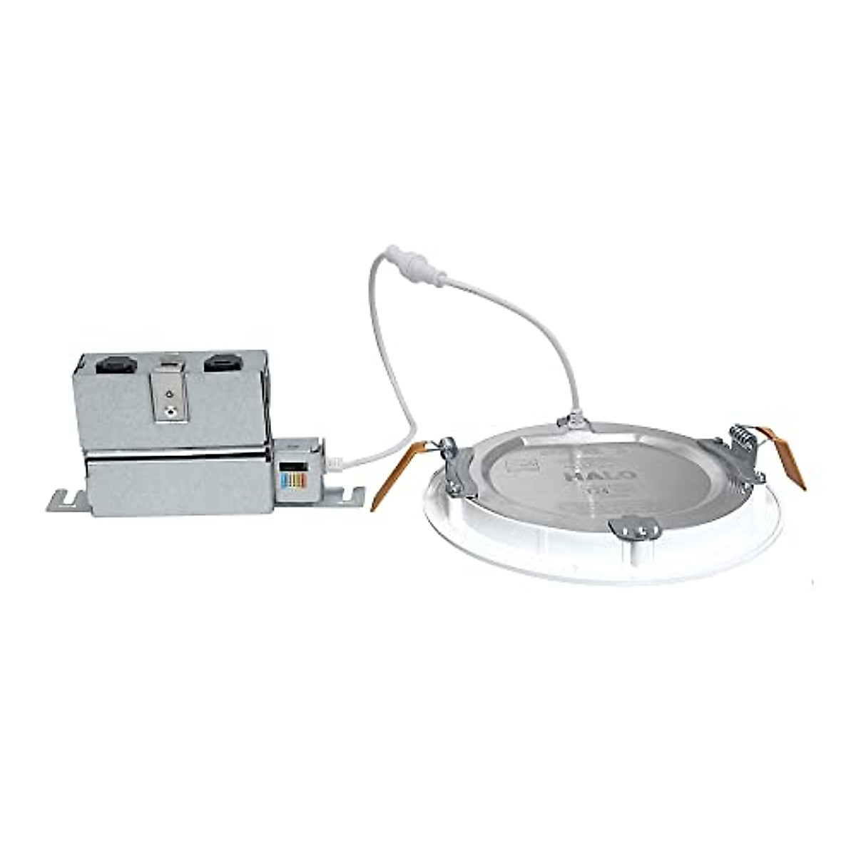 HALO HLBPH6099FS1EMWR Canless Recessed Downlight w/Remote Driver/Junction Box Integrated LED Kit HLBPH Selectable 2700K, 3000K, 3500K, 4000K, 5000K CCT New Construction 6 inch White