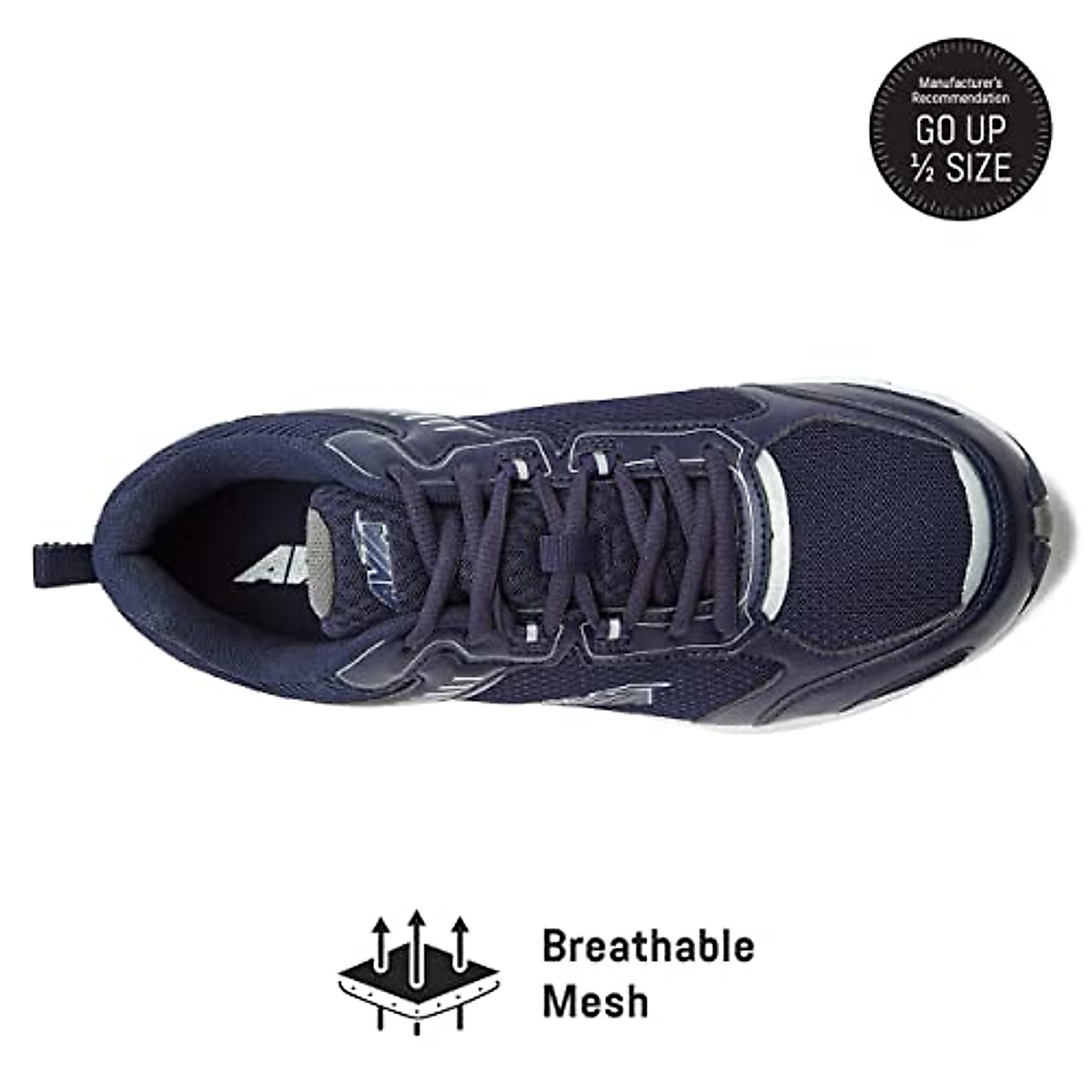 Avia Forte 2.0 Men’s Running Shoes, Lightweight Trail or Running Athletic Sneakers for Men - Navy Blue/Dark Grey/Silver Grey, 10 Extra Wide