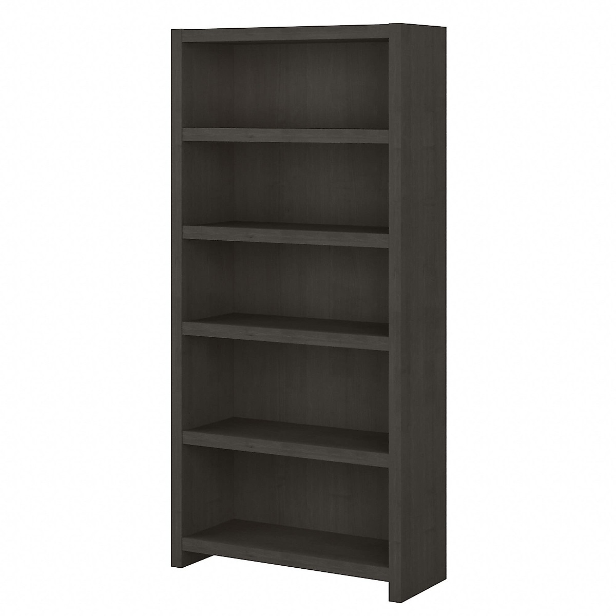 Bush Business Furniture Office by Kathy Ireland Echo 5 Shelf Bookcase in Charcoal Maple