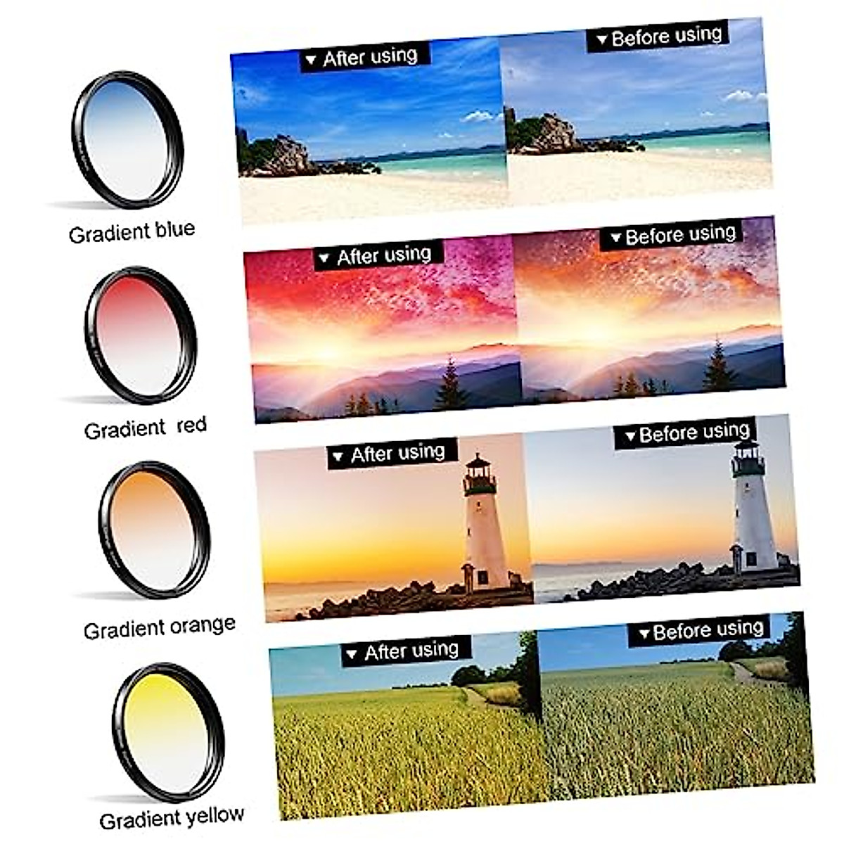 ABOOFAN 1 Set Universal Detachable Creative Filter Lens Universal Phone Lens kit Portable Suite Set Lens Group telephoto Lens telephoto Lens for Smartphone Cell Phone Fisheye Lens