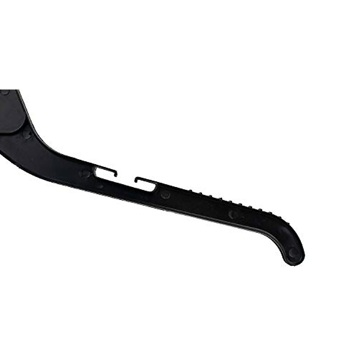 Hangon Recycled Plastic with Notches Shirt Hangers, 17 Inch, Black, 25 Pack