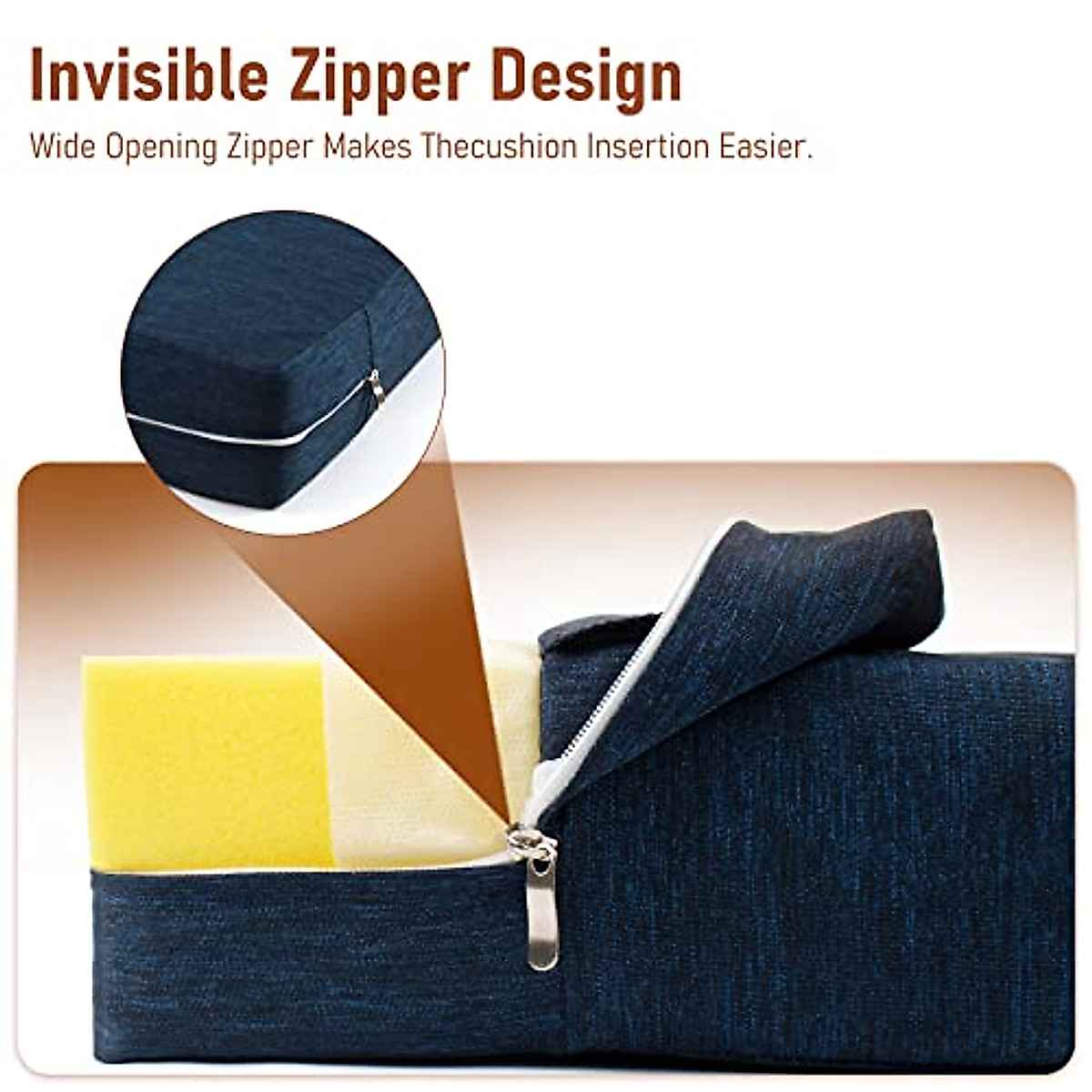 Focuprodu Chair Cushions 20 inch, Patio Outdoor Seat Cushion, Comfortable Outdoor Furniture Patio Chair Cushion, Chair Cushion for Indoor/Outdoor use (20x20x3, Star Sea Blue)