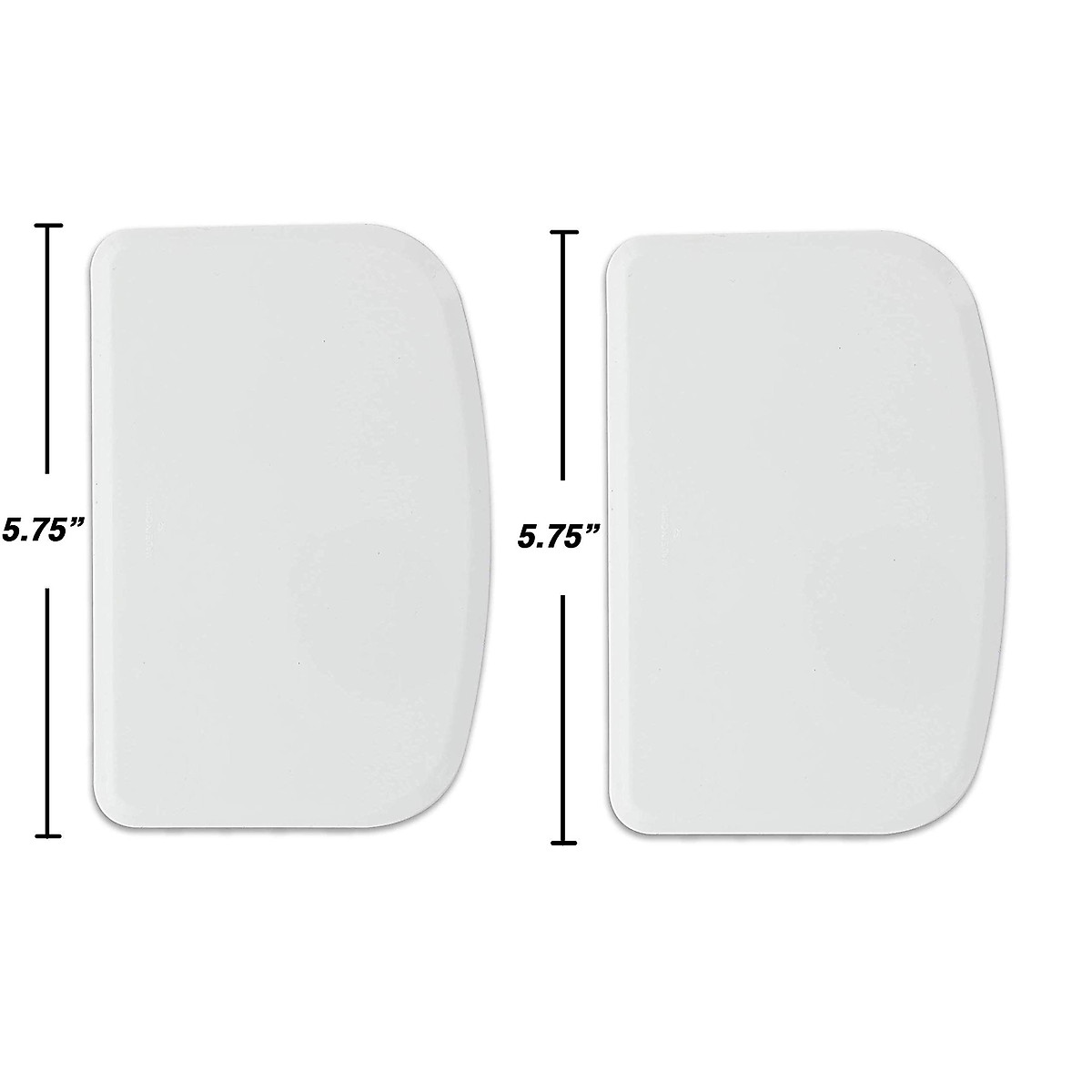 ROYALTY ESSENTIALS Dough Scraper Bowl Food-safe Plastic Dough Cutter Flexible Bench Multipurpose Food Scrapers for Bread Dough Cake Fondant Icing 2 Pack