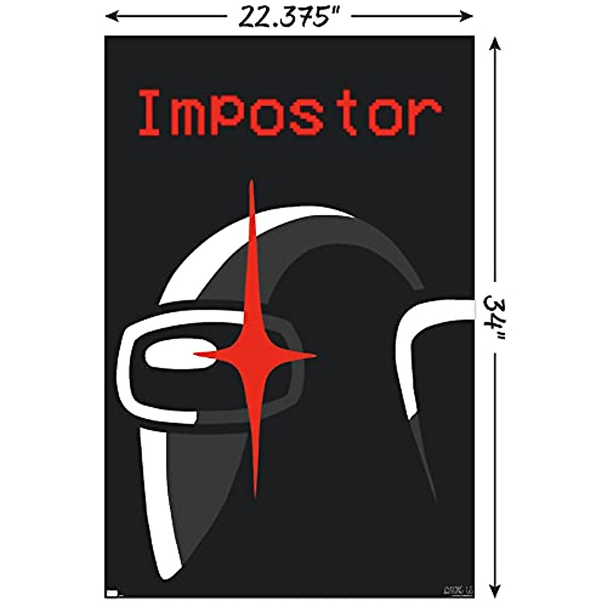 Trends International Among Us-Impostor Wall Poster, 22.375" x 34", Poster & Mount Bundle